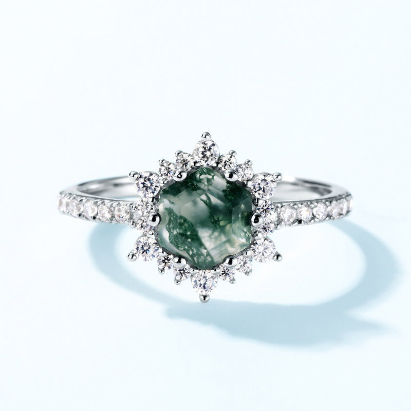PRINCESS MOSS AGATE （925 STERLING SILVER) – STAY FANCY