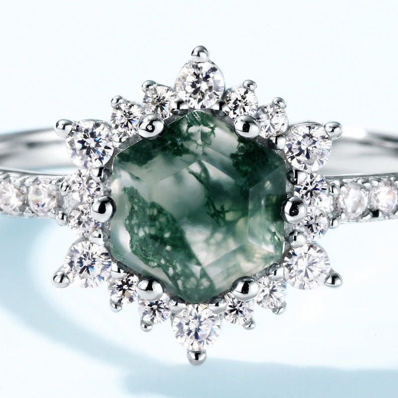 PRINCESS MOSS AGATE （925 STERLING SILVER) – STAY FANCY
